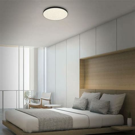 Lampa sufitowa LED Flame Ø 21 2cm czarna Briloner recenzje opinie
