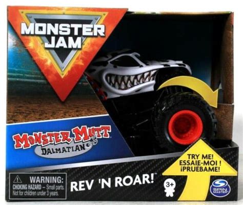 1 Count Spin Master Monster Jam Monster Mutt Dalmatian Rev N Roar Age 3