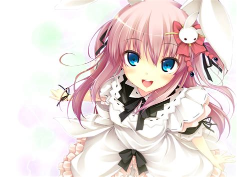 Papel de parede ilustração cabelo longo Anime Meninas anime olhos