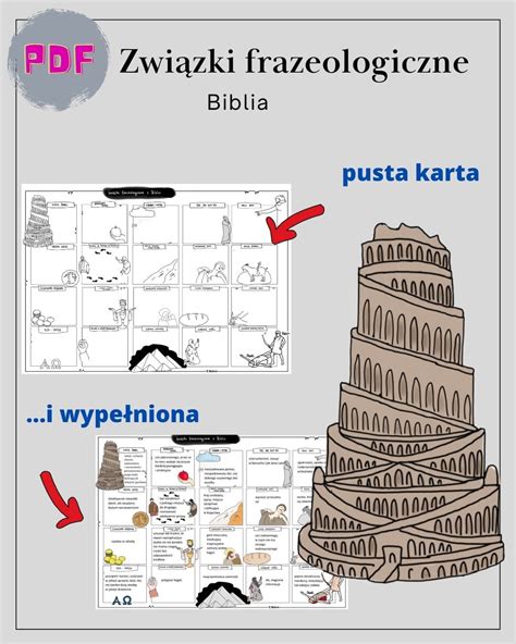 Biblia Zwi Zki Frazeologiczne Karta Polonistka Youtuberka