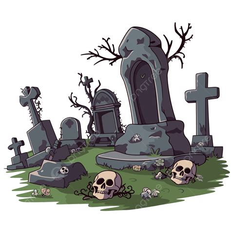 Dibujos Animados De Cementerio