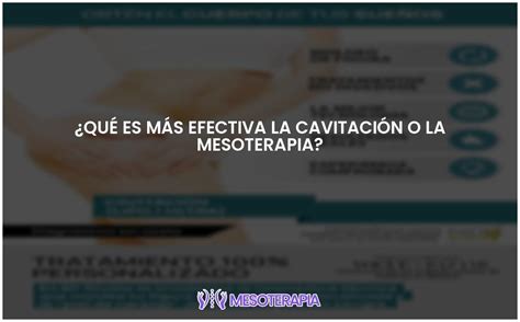 Cavitación vs Mesoterapia Cuál es la mejor opción MESOTERAPIA 2024