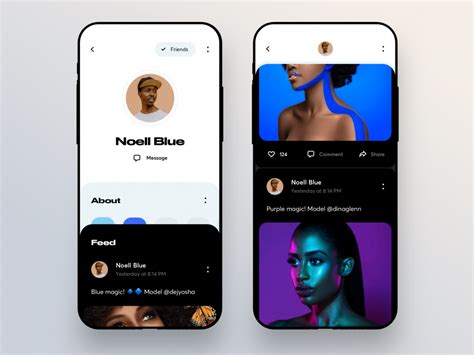 20 Mobile App Profile Screen UI Design Updated OnAirCode