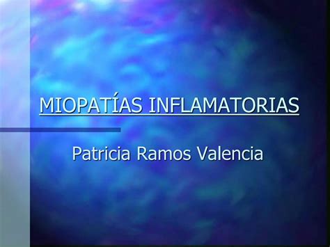 SOLUTION Clase 18 Miopat As Inflamatorias Studypool
