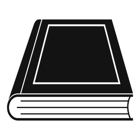 Icono de libro cerrado ilustración simple del icono de vector de libro