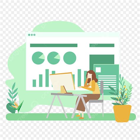Analytics Data Analysis Vector Art PNG Data Analysis Office Person