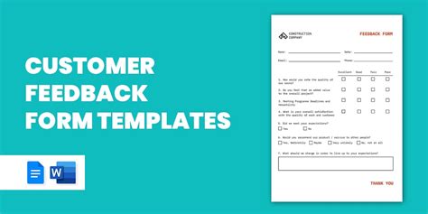 16 Customer Feedback Form Templates In PDF DOC Free Premium