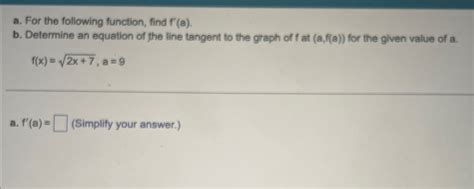 solved a ﻿for the following function find f a b