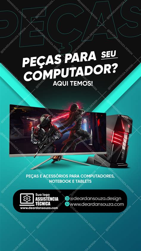 ASSISTÊNCIA TÉCNICA EM COMPUTADORES PACK PSD Behance