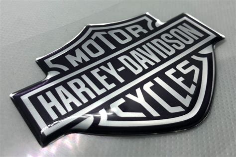 High Quality 3D Harley Davidson Logo Sticker