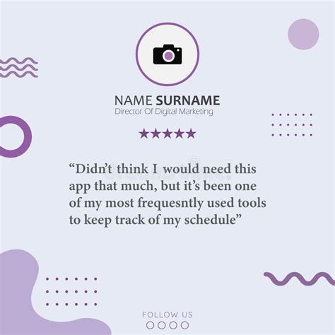 Creative Client Testimonial Social Media Post Design Customer Feedback