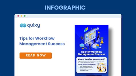 Infographic Tips For Workflow Management Success Quixy