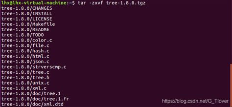 linux（ubuntu16 04） tree安装与使用 linux tree升级 csdn博客