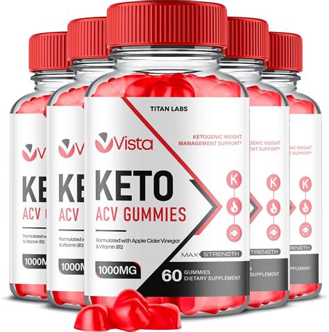 Paquete De 5 Gomitas Vista Keto ACV Gomitas Vista Keto ACV Para