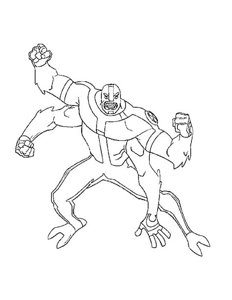 Ben 10 Ultimate Alien Para Colorear Xlr8 Páginas Para Colorear D2A