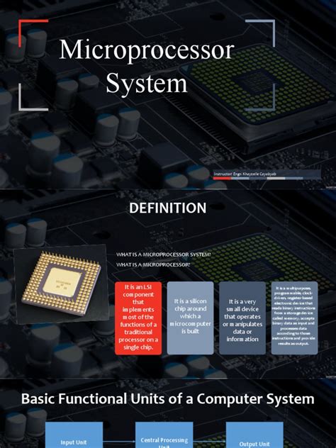 understanding microprocessor systems an overview of microprocessor components operation modes