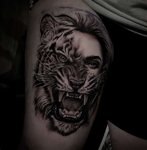 Tiger Leg Tattoo