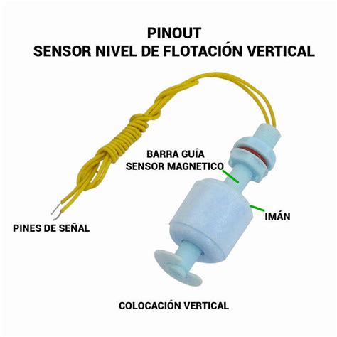 Sensor De Nivel De Liquido Vertical Con Flotador Robot Electronica