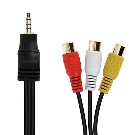 CABLE DE AUDIO VIDEO JACK 3 5 Mm MACHO A 3 RCA HEMBRA Bazar Total