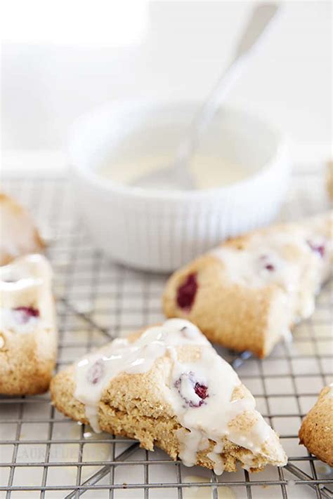 Raspberry White Chocolate Chip Scones Laura Fuentes