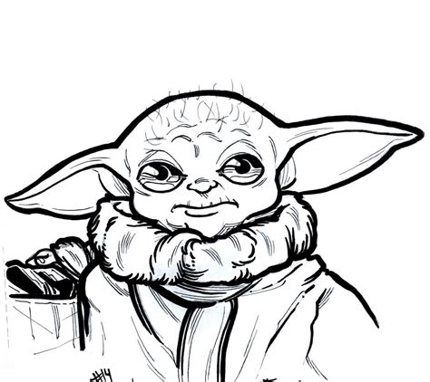 Dibujos De Baby Yoda Para Colorear Imprime Gratis