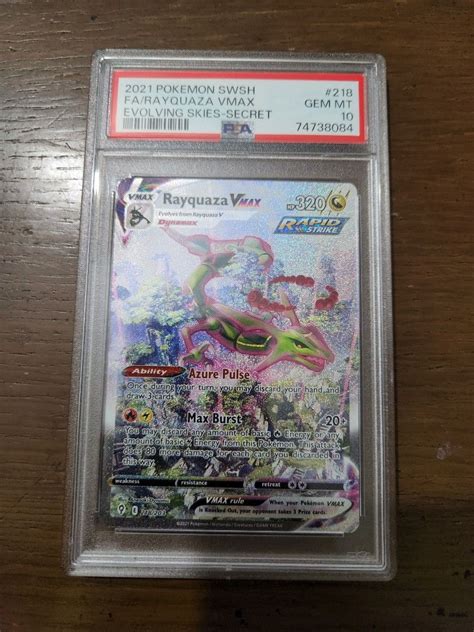 Rayquaza Vmax Alternate Art Psa 10 Pokemon Card Hobbies Toys Toys