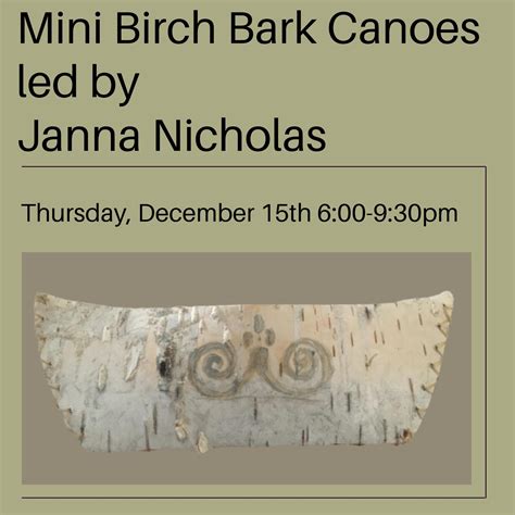 Mini Birch Bark Canoes ArtsLink NB