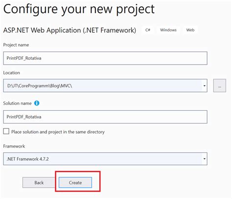 How To Create MVC Application In Visual Studio 2019 CoreProgram