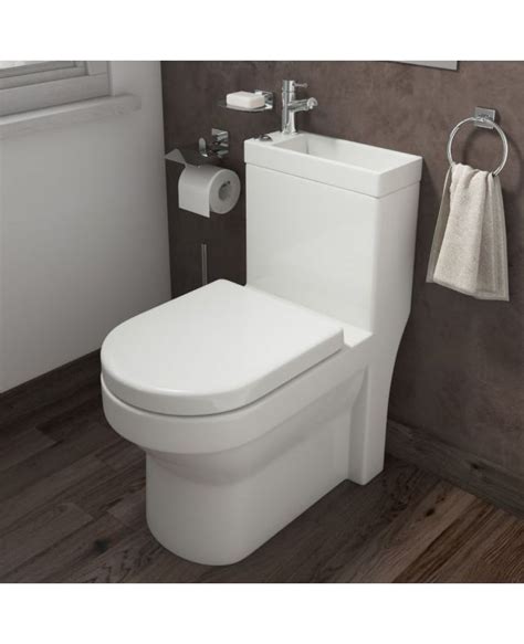2 In 1 Compact Basin Close Coupled Toilet Combo Space Saver Cloakroom