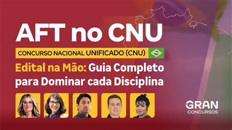 AFT no Concurso Nacional Unificado Edital na Mão Bloco4 YouTube