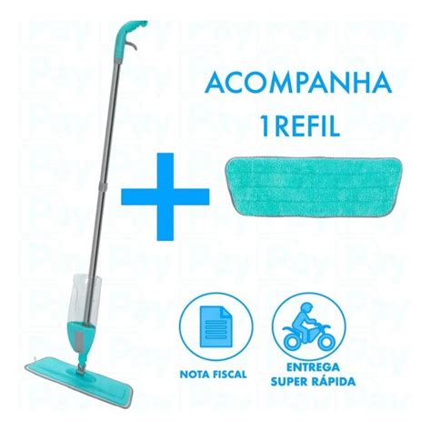 Mop Spray Magico Reservatorio Rodo De Limpeza Microfibra Refil