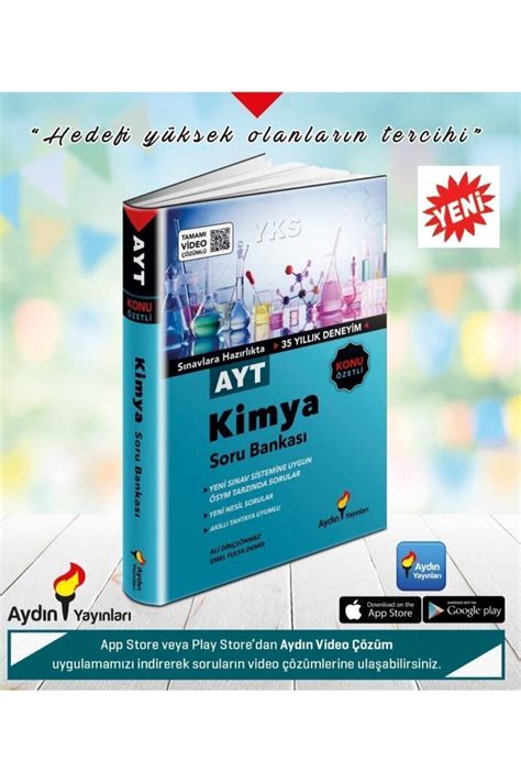 Aydın Yayınları 2023 2024 Ayt Kimya Konu Özetli Soru Bankası Fiyatı