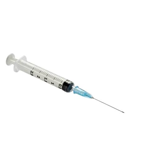 2 5ml Capacity 1 Inch Nozzle Stainless Steel Needle Pvc Disposable