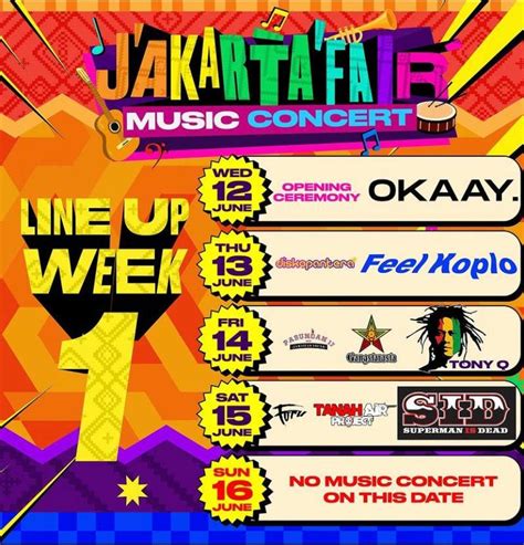 Catat Ini Jadwal Konser Musik Jakarta Fair 2024 Republika Online