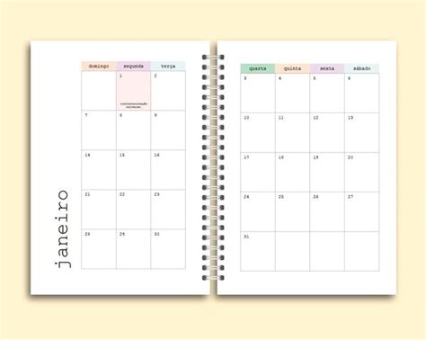 Planner Para Imprimir Modelos Gr Tis Para Baixar Revista