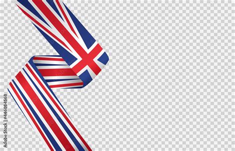 Waving Flag Of Uk Isolated On Png Or Transparent Background Symbols Of