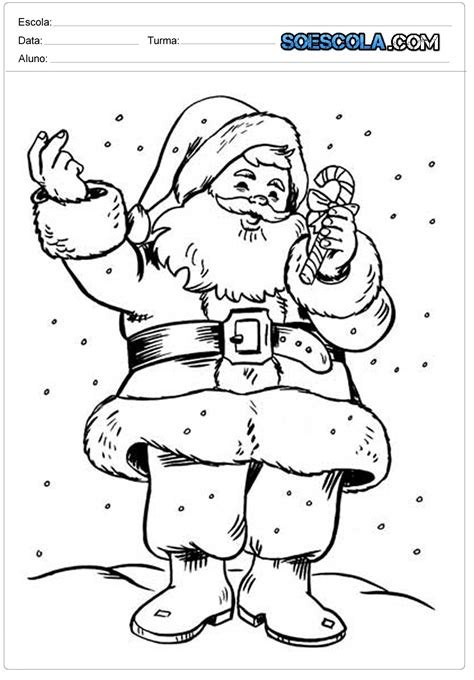 20 Desenhos de Natal para Colorir SÓ ESCOLA