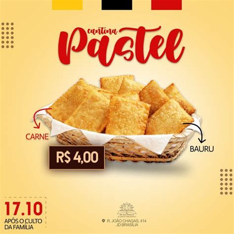 FLYER CANTINA IGREJA GOSPEL PASTEL Receitas Divertidas Cartaz De