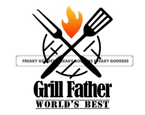 The Grill Father Svg For Grill Master Dads Who Love Grilling Etsy