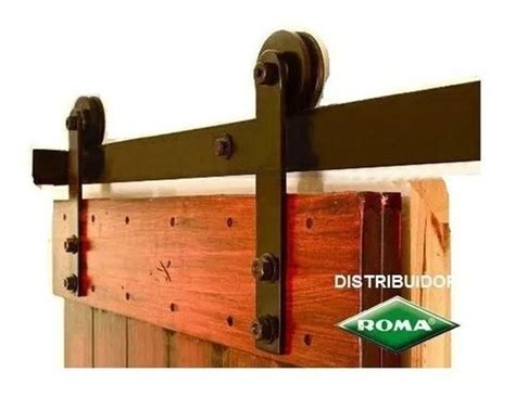 Kit Puerta Corrediza Colgante Establo Granero 100kg Roma 3mt MercadoLibre