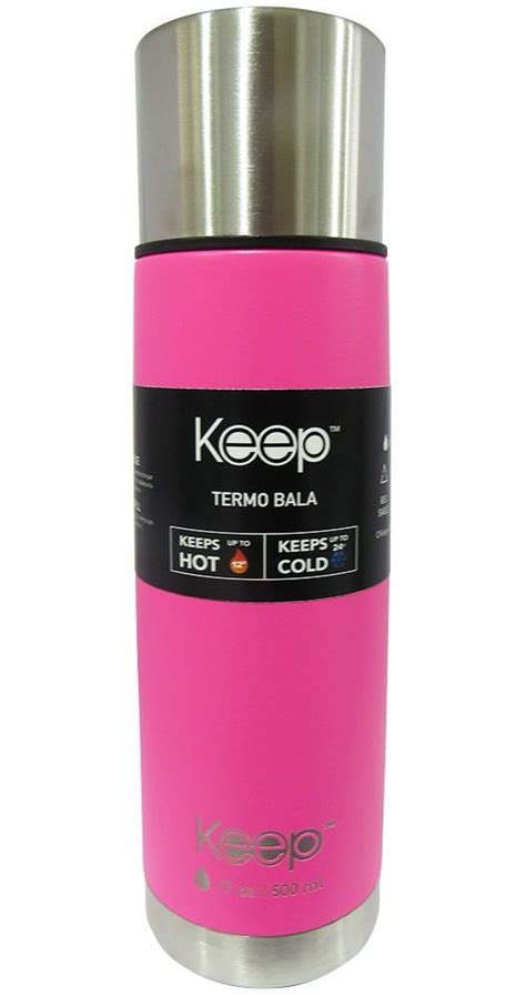 Termo Tipo Bala Rubber Acero Inoxidable Keep 500ml