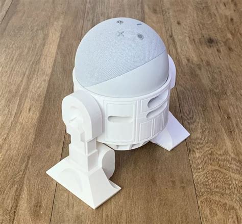 Zetec Impressões 3D Suporte Mesa R2d2 Star Wars Alexa Echo Dot 4ª Geração