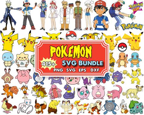 415 Pokemon LAYERED SVG Bundle Pokemon Svg Pokemon Png Bun Inspire