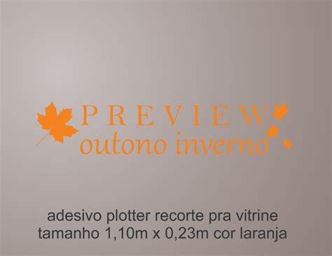 Adesivo Vitrine Outono Inverno Mercadolivre