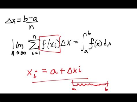 write a definite integral as infinite riemann sum