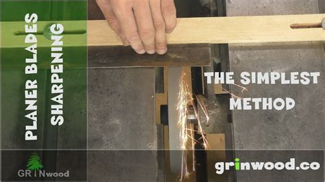 Old Planer Blades Sharpening Aligning The Simplest Method Youtube