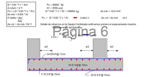 Diseño de Zapatas Combinadas Planilla Excel IngeCivil