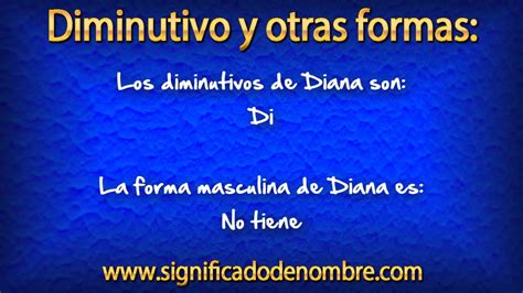 Significado De Diana Qu Significa Diana Youtube