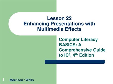 lesson 22 enhancing presentations with multimedia effects ppt download