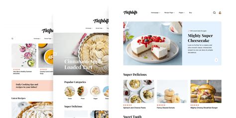 Food Recipes Website Html Templates Ui Kits Tastebite